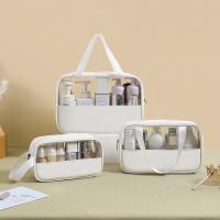 China Travel Clear Cosmetic Bag with Zipper Closure and Your Customized Logo Design for sale