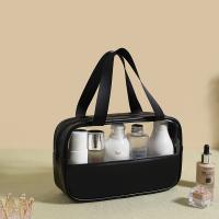 China Travel Clear Cosmetic Bag with Zipper Closure and Your Customized Logo Design for sale