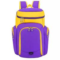 China Material Basketball or Soccer Backpack with Customized Designs and Zipper Hasp Closure for sale