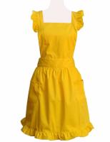 China Cute Lovely Retro Kitchen Cooking Ruffles Apron for Women Girls Customized Color for sale