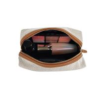 China Mini Cosmetic Bags Custom Logo Travel Heavy Canvas Makeup Bags Toiletry Bag for Girls for sale