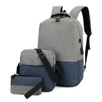China Waterproof School Backpack Set for Teenage Boys Customized Men Student Backpack 3 Set for sale