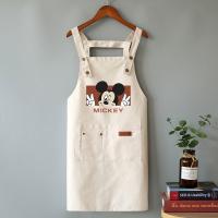 China Cotton Canvas Waterproof Chef Cooking Aprons for Cafe Restaurants Kitchen BBQ Apron Fabric for sale