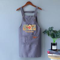 China Cotton Canvas Waterproof Chef Cooking Aprons for Cafe Restaurants Kitchen BBQ Apron Fabric for sale
