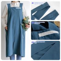 China Shopping for Custom Logo Kitchen Chef Cooking Coffee Restaurants Cross Back Cotton Apron for sale