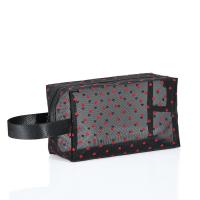 China Love Mesh Cosmetic Bag Large Capacity and Custom Logo for Effortless Cosmetics Access for sale