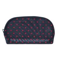 China Love Mesh Cosmetic Bag Large Capacity and Custom Logo for Effortless Cosmetics Access for sale