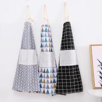 China Unisex Adjustable Bib Aprons with Water and Oil Resistance Hand Drawn Printing Methods for sale