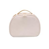 China Makeup Cosmetic Solid Color Waterproof PU Cosmetic Bag for Travel and Toiletries for sale