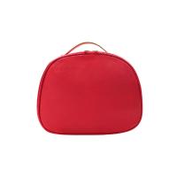 China Makeup Cosmetic Solid Color Waterproof PU Cosmetic Bag for Travel and Toiletries for sale