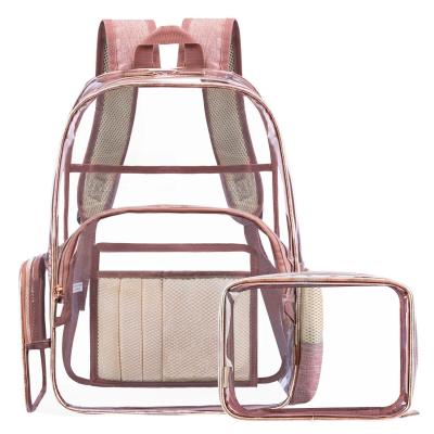 China Newest Fashinable PVC Clear Backpack Perfect for School Activities for sale
