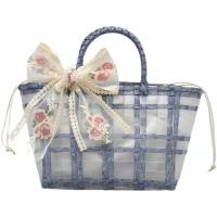 China Polyester Lining Pvc Woven Tote Jelly Bags for Women's Gifts and Weddings Ideal Choice for sale