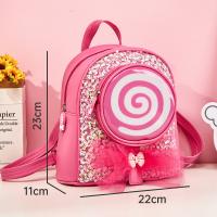 China Daily School Life Colorful Baby Cartoon School Bags with Design Glitter LED Lights for sale