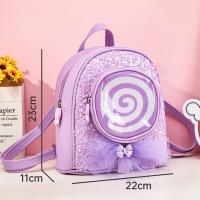 China Daily School Life Colorful Baby Cartoon School Bags with Design Glitter LED Lights for sale