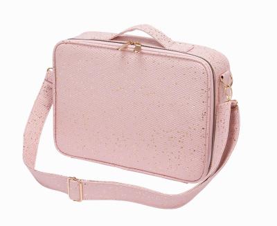 China Solid Pattern Type Cosmetic Bag for Customised Color Portable Handheld Shoulder Bag for sale