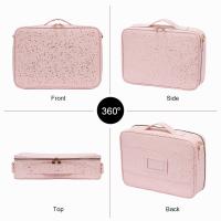 China Solid Pattern Type Cosmetic Bag for Customised Color Portable Handheld Shoulder Bag for sale