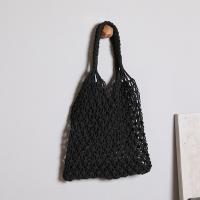 China Polyester Lining Material 2024 Hand Crocheted Large Shopping Beach Tote Bag for Women for sale