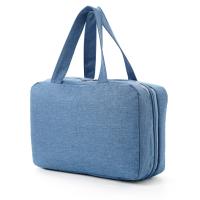 China Portable Polyester Four Fold Waterproof Travel Toiletry Bag for Customized Color Options for sale