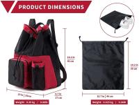 China Accepable OEM/ODM Bow Pattern Mesh Gym Backpack for Swimming Pool Beach Yoga Work Gear for sale