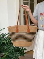 China Newest Fashionable Mexico French Basket Straw Weave Beach Bags 2024 Tote Bag for Women for sale