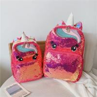 China Custom Logo Rainbow Glitter School Bags for Teenagers Girls Newest Fashionable Style for sale