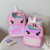China Custom Logo Rainbow Glitter School Bags for Teenagers Girls Newest Fashionable Style for sale
