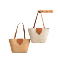 China Acceptable OEM/ODM Customized Color Women's Straw Beach Bag for Summer Travel for sale