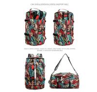China Floral Pattern Women Bagpack Gym Fitness Bag for Outdoor Activities and Travel for sale