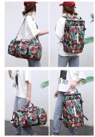 China Floral Pattern Women Bagpack Gym Fitness Bag for Outdoor Activities and Travel for sale