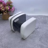 China Zipper Closure Large Clear PVC Travel Cosmetic Case with Custom Golden Double Zippers for sale