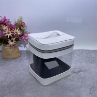 China Zipper Closure Large Clear PVC Travel Cosmetic Case with Custom Golden Double Zippers for sale