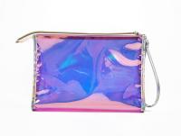 China Newest Fashionable Transparent Handheld Zipper Travel Cosmetic Bag with Custom Logo for sale
