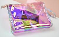 China Newest Fashionable Transparent Handheld Zipper Travel Cosmetic Bag with Custom Logo for sale