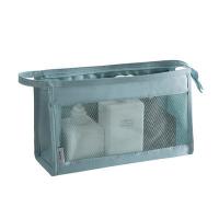 China Mesh Cosmetic Bag Travel Portable Storage Organizer Toiletry Bag Blank Makeup Bag for sale