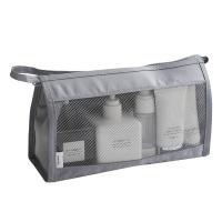 China Mesh Cosmetic Bag Travel Portable Storage Organizer Toiletry Bag Blank Makeup Bag for sale
