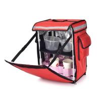China Multilayer Heated Delivery Backpack With Plus Cup Holder for Thermal Drinks Packaging for sale