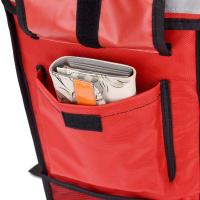 China Multilayer Heated Delivery Backpack With Plus Cup Holder for Thermal Drinks Packaging for sale