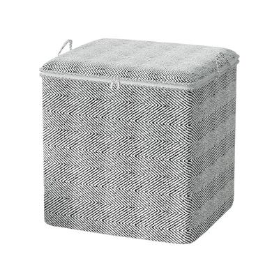 China Large Capacity Fabric Foldable Clothes Toys Storage Basket in 80l for Customized Color for sale