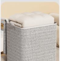 China Large Capacity Fabric Foldable Clothes Toys Storage Basket in 80l for Customized Color for sale