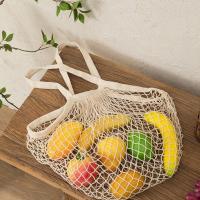 China Long Handle Tote Bag for Shopping Fruits and Vegetables made of Reusable Organic Cotton for sale