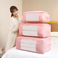 China Bedroom Quilt Custom Logo Accepted Customized Tote Bag for Fabric Storage and Clothes for sale