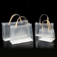 China Reusable Transparent Gift Shopping Packaging Bag With Handles Newest Fashinable Style for sale