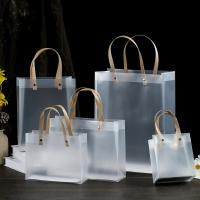 China Reusable Transparent Gift Shopping Packaging Bag With Handles Newest Fashinable Style for sale