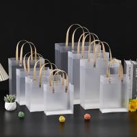 China Reusable Transparent Gift Shopping Packaging Bag With Handles Newest Fashinable Style for sale