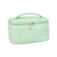 China Women's Waterproof PU Cosmetic Tote Bag with Zipper Closure and Portable Design for sale