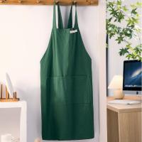 China Customized Cotton Canvas Aprons With Pocket for Home Restaurant Bar Cafe Uniform for sale