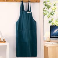 China Customized Cotton Canvas Aprons With Pocket for Home Restaurant Bar Cafe Uniform for sale