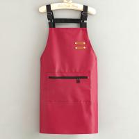 China Eco-Friendly Leather Material Multi-function Kitchen Leather Apron for Daily Life Uniform for sale