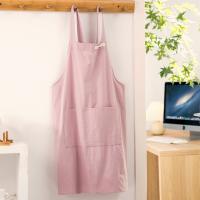 China Customized Cotton Canvas Aprons With Pocket for Home Restaurant Bar Cafe Uniform for sale