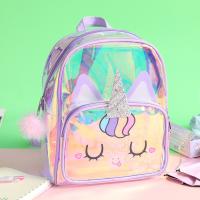 China Accepable OEM/ODM Clear Backpack Cute Unicorn Kindergarten Kids Bag Small Backpack For Boys Girls for sale